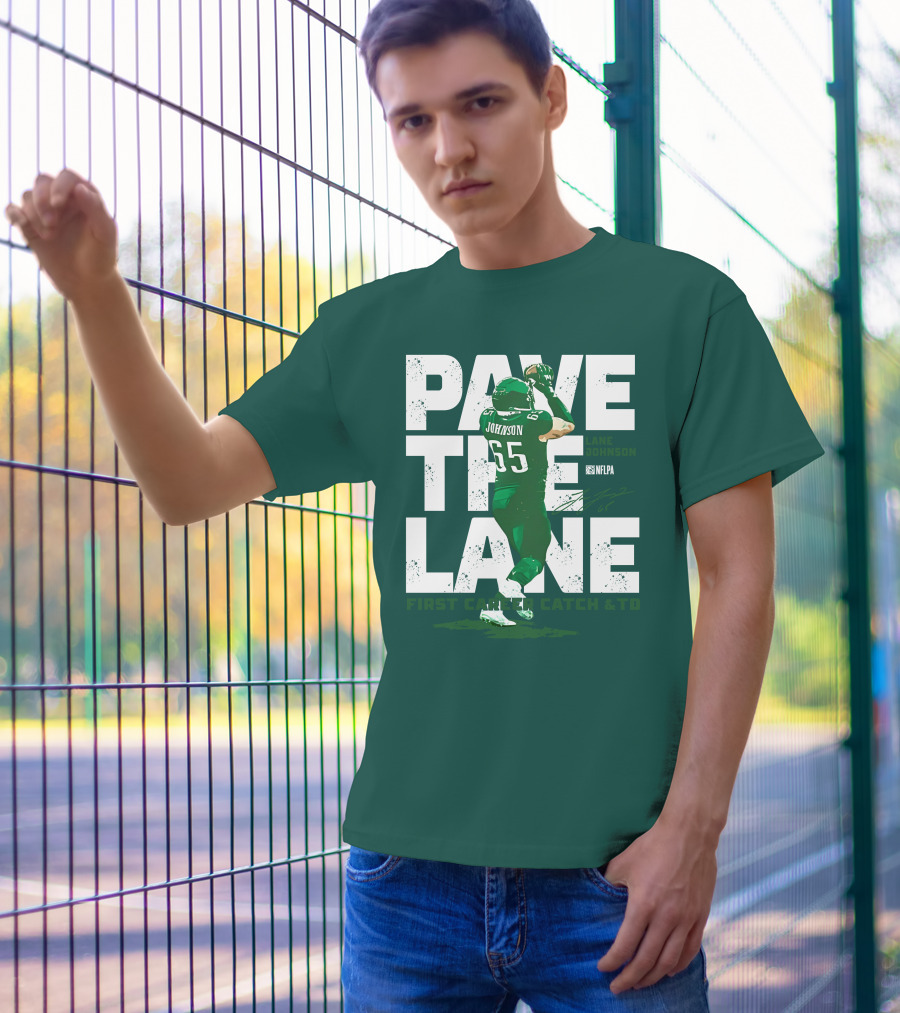 Pave The Lane Johnson NFLPA First Career Catch And TD T-Shirt
