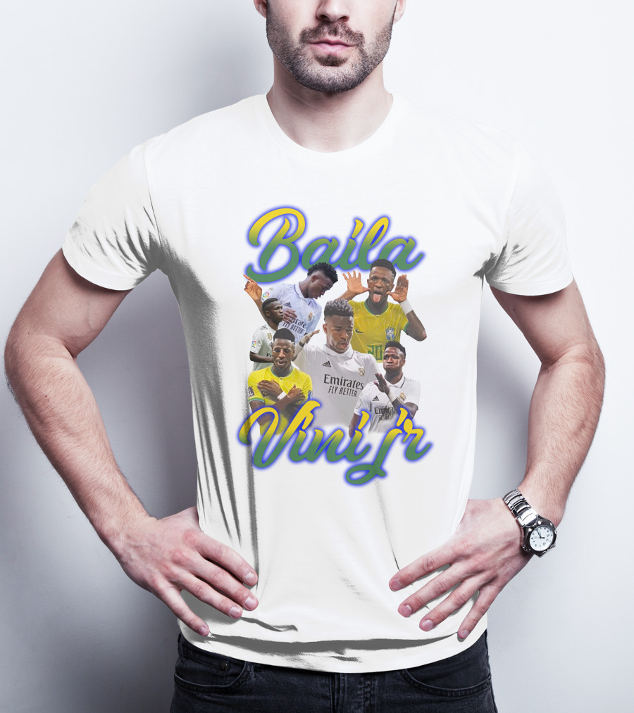 Baila Vini Jr Celebrating Iconic Soccer Moments T-Shirt