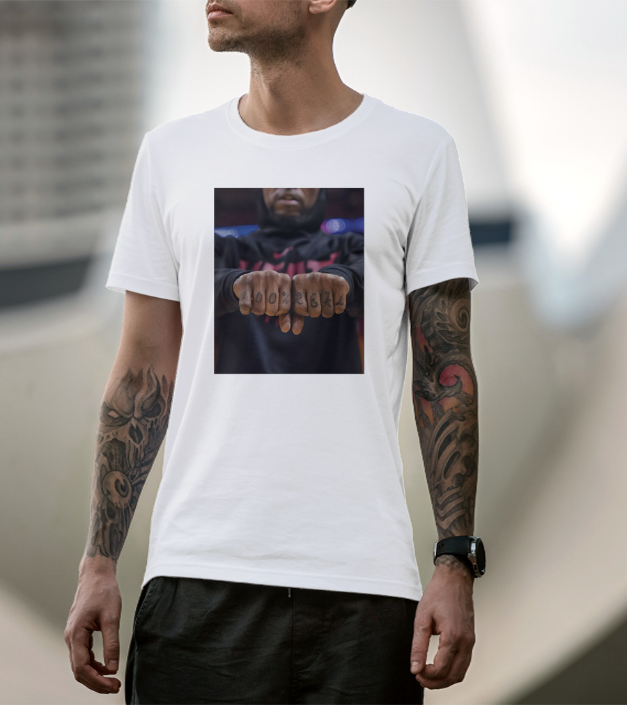 100% Real Miami Heat Inked Fists T-Shirt