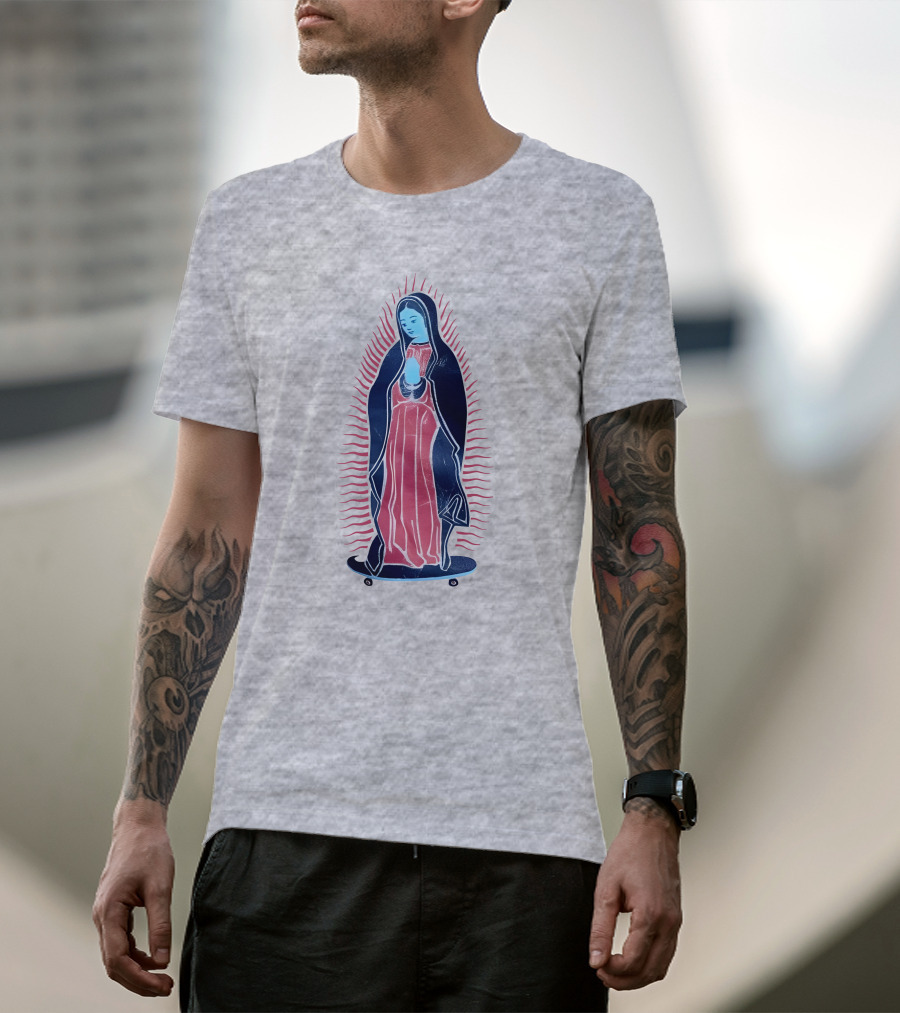 Our Lady Of Guadalupe Skateboard Iconic T-Shirt