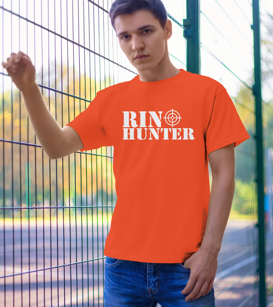 Rin Hunter Target Text Bold Red T-Shirt