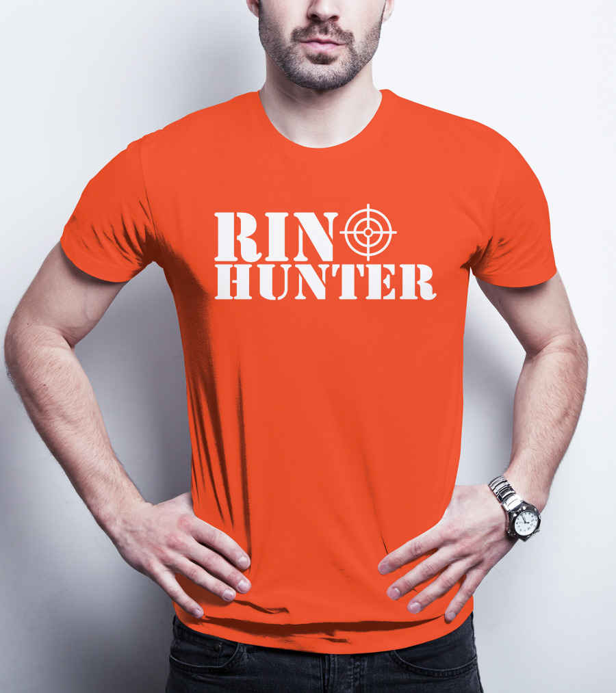 Rin Hunter Target Text Bold Red T-Shirt