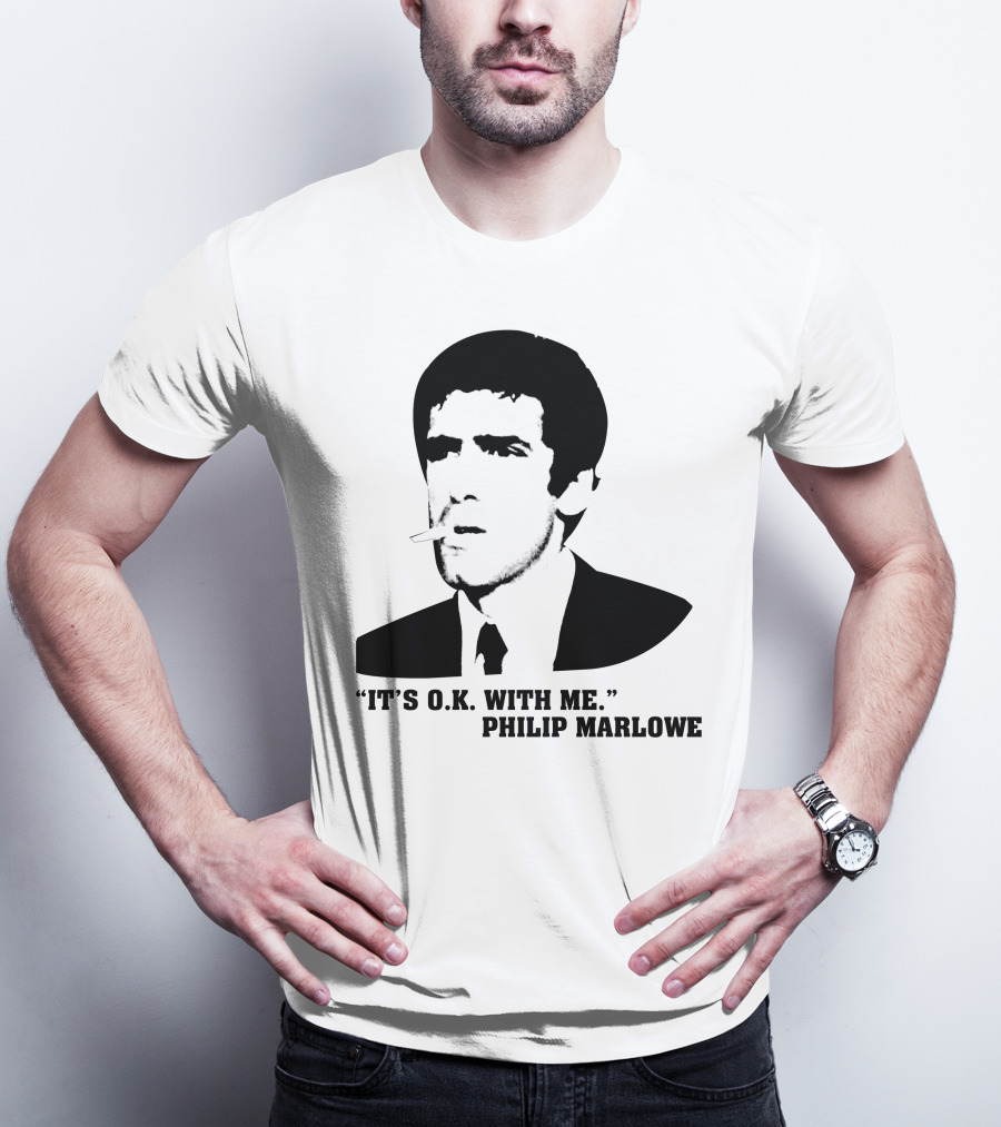It's O.K. With Me Philip Marlowe Noir T-Shirt