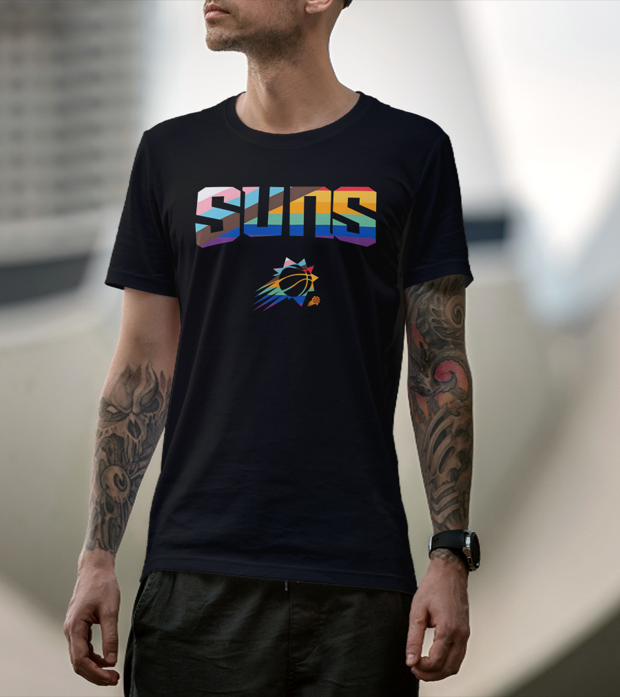 Phoenix Suns Pride Rainbow Logo Suns T-Shirt