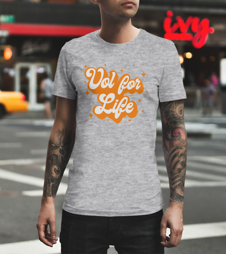 Vol For Life Tennessee Pride Orange And White T-Shirt