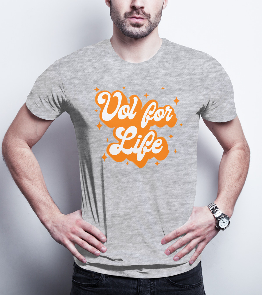 Vol For Life Tennessee Pride Orange And White T-Shirt