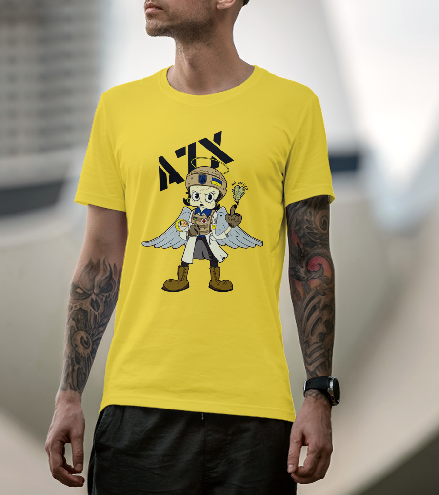 Azov Guardian Sunflower No Mercy Angel T-Shirt