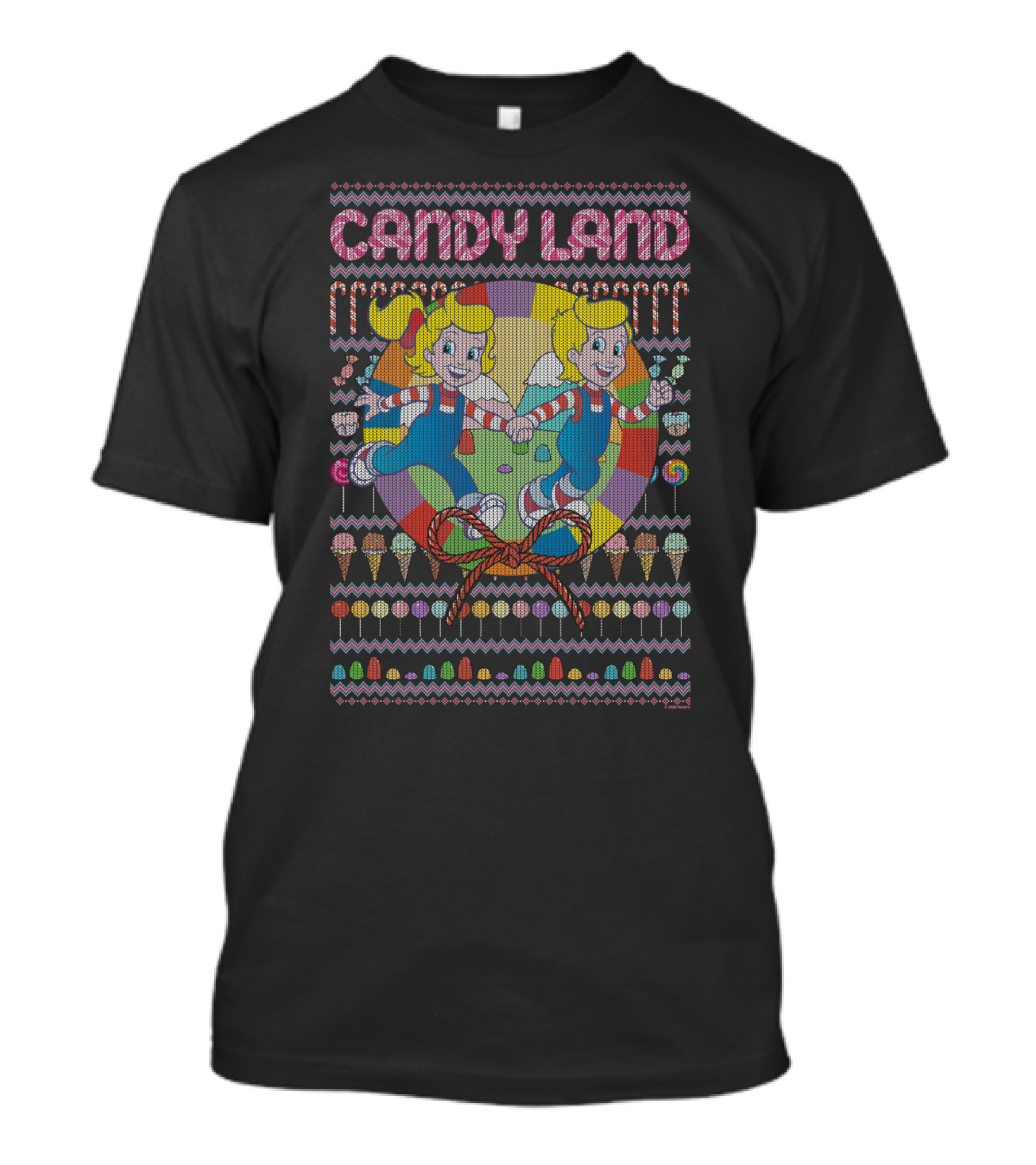Candy Land Nostalgic Board Game Characters With Ice Cream And Candy T-Shirt