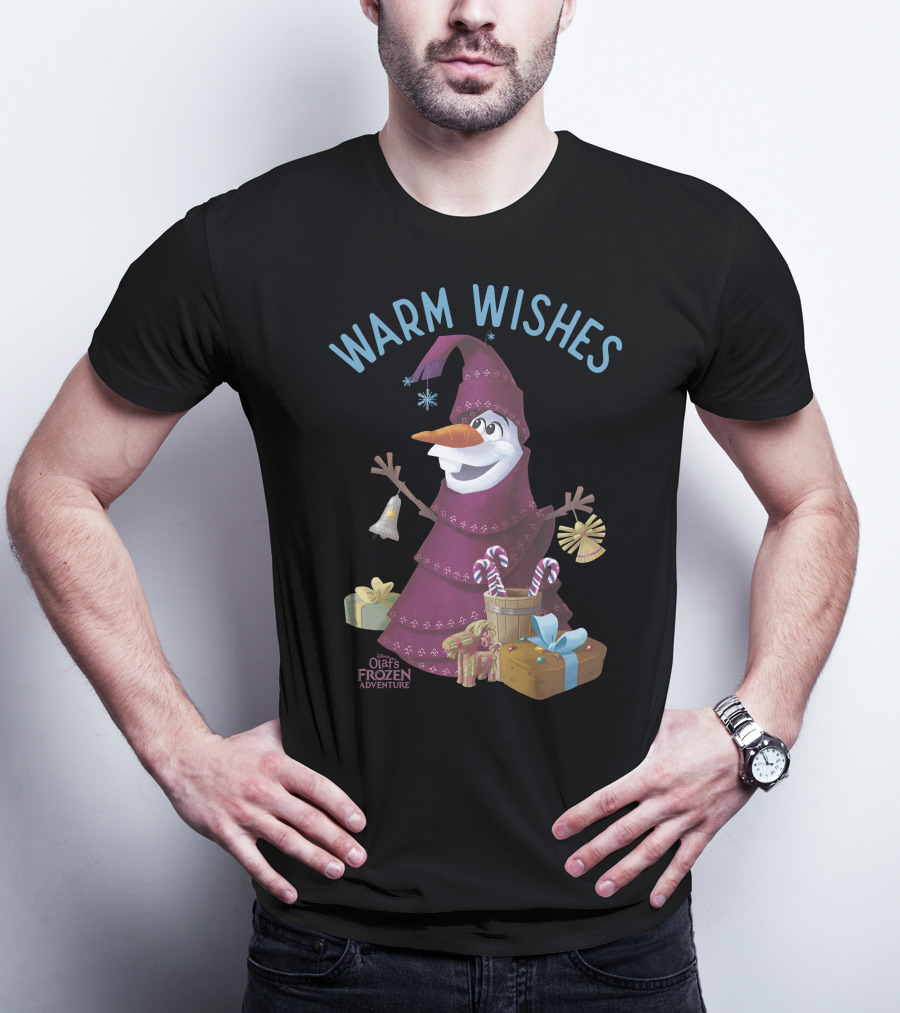 Olaf's Frozen Adventure Warm Wishes Holiday Gifts T-Shirt