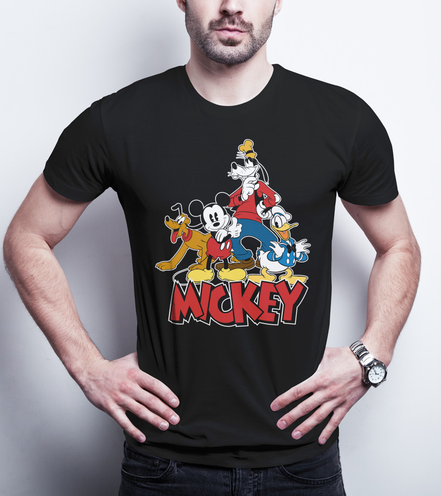 Mickey Mouse And Friends Pluto Goofy Donald Duck Disney T-Shirt