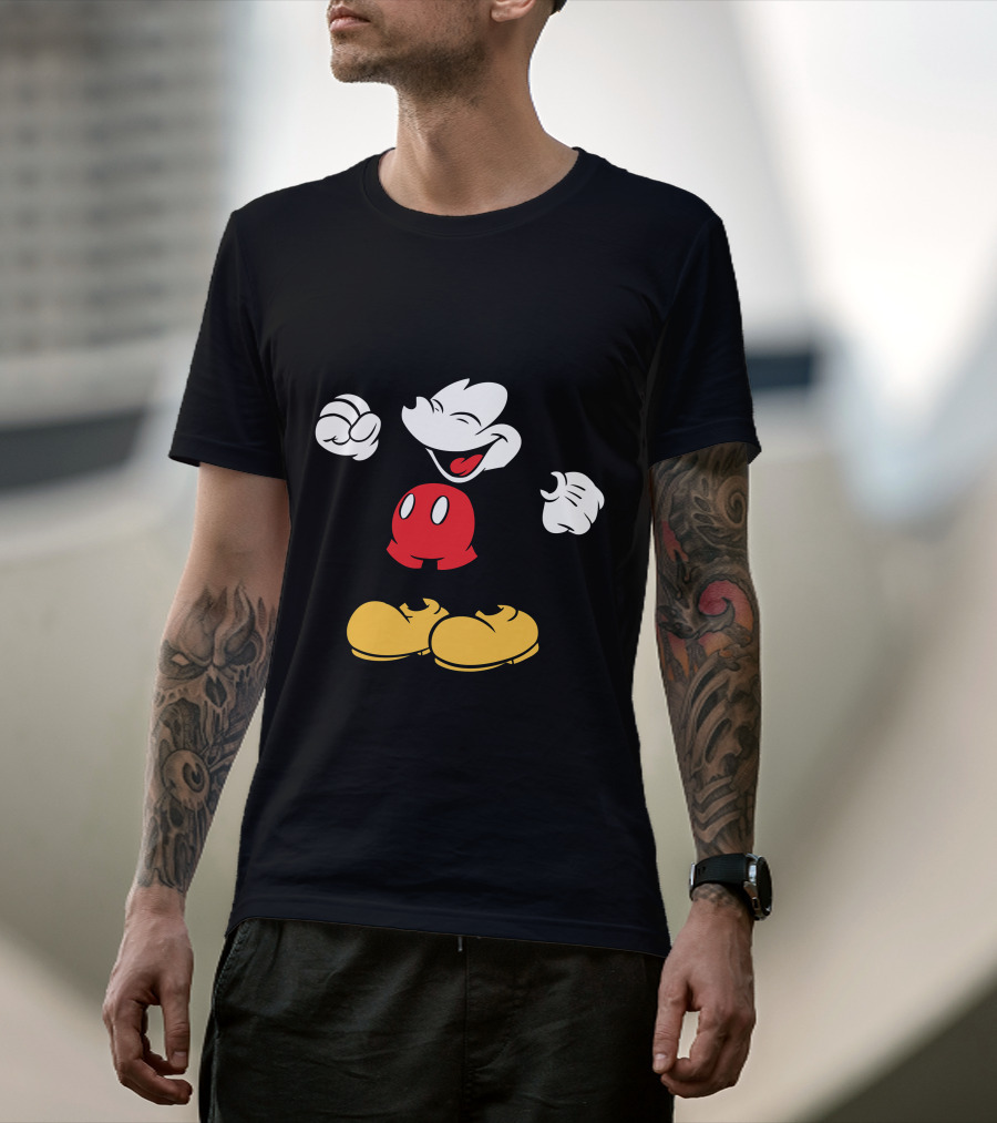 Mickey Mouse Classic Cheerful Disney Character T-Shirt