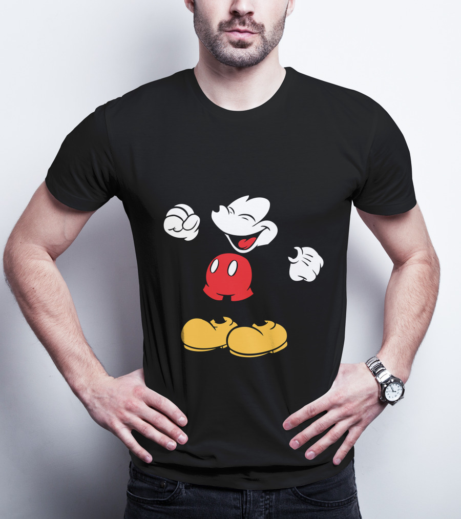 Mickey Mouse Classic Cheerful Disney Character T-Shirt