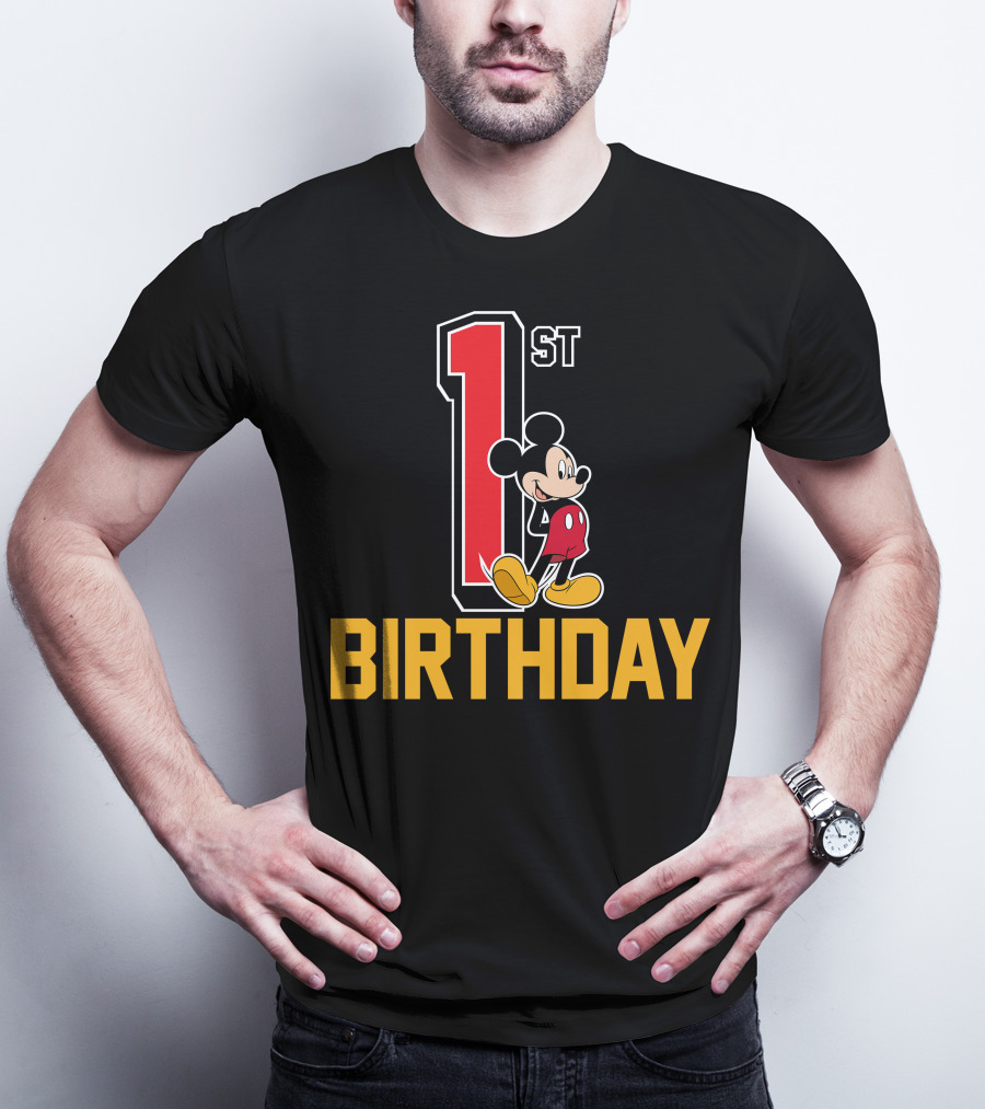 Disney Mickey Mouse 1st Birthday T-Shirt