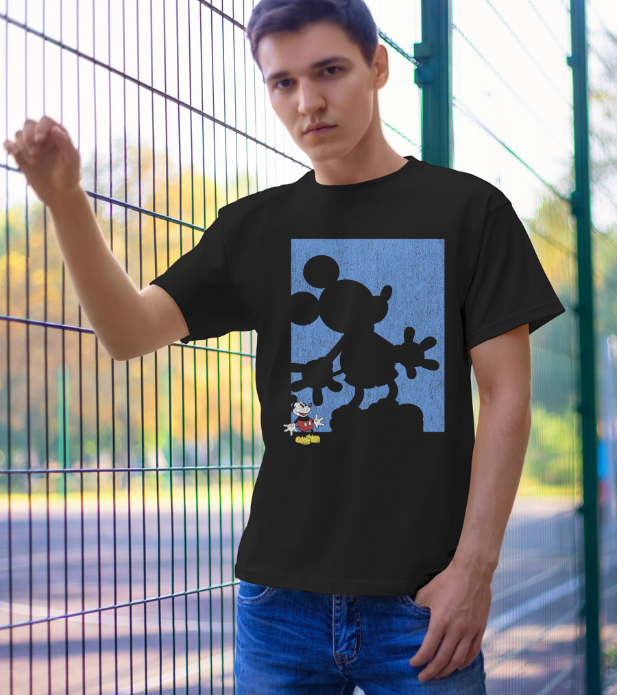 Disney Mickey Mouse Shadow Classic Iconic Pose T-Shirt