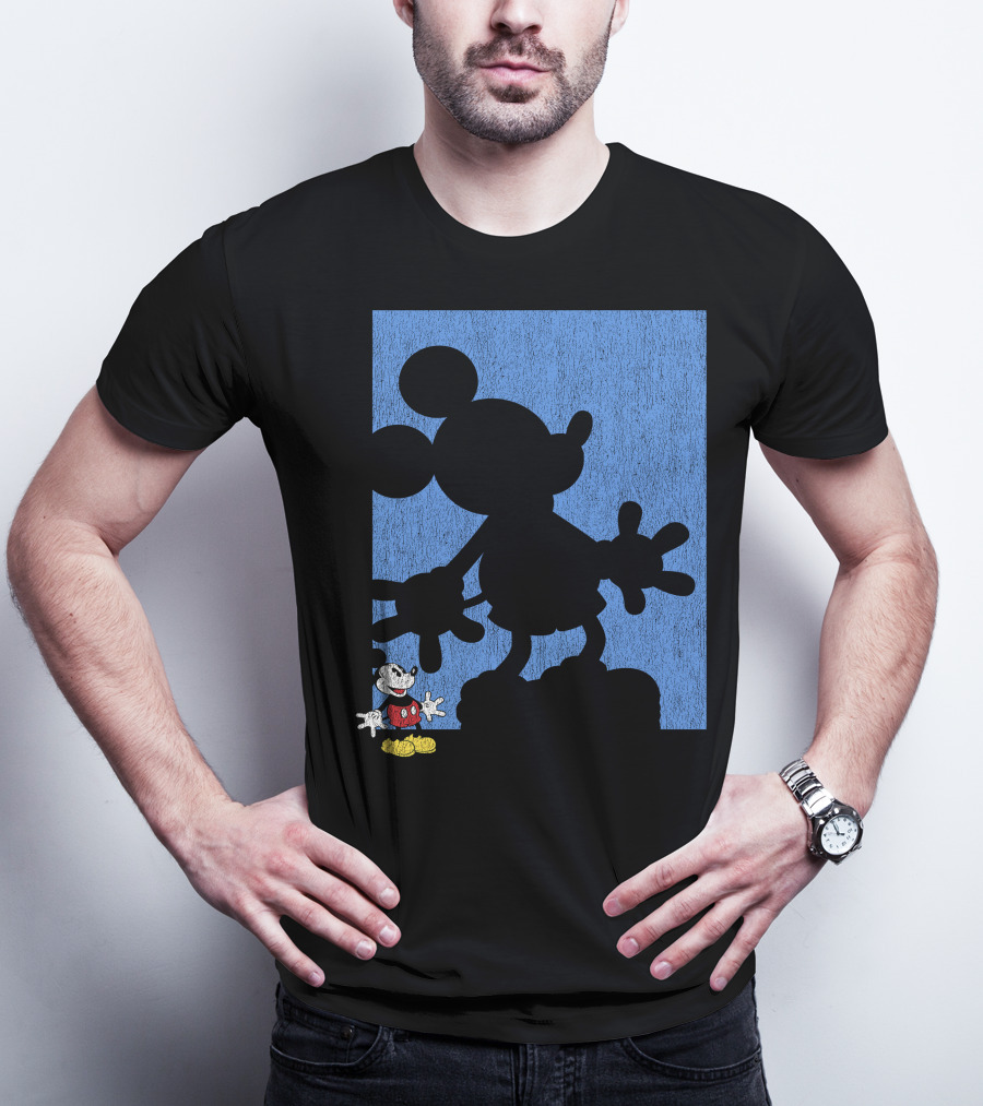 Disney Mickey Mouse Shadow Classic Iconic Pose T-Shirt