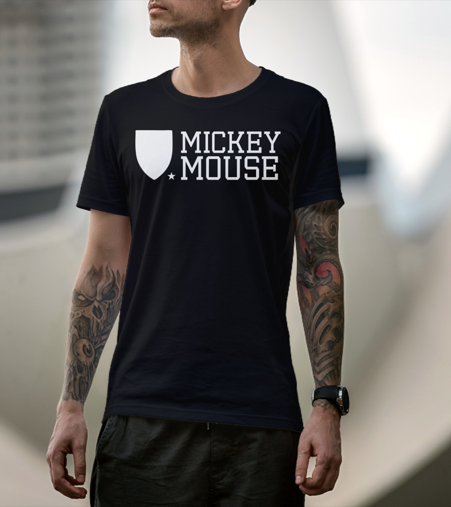 Mickey Mouse University Shield Emblem T-Shirt