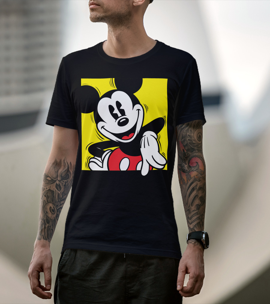 Mickey Mouse Vintage Yellow Frame Disney T-Shirt