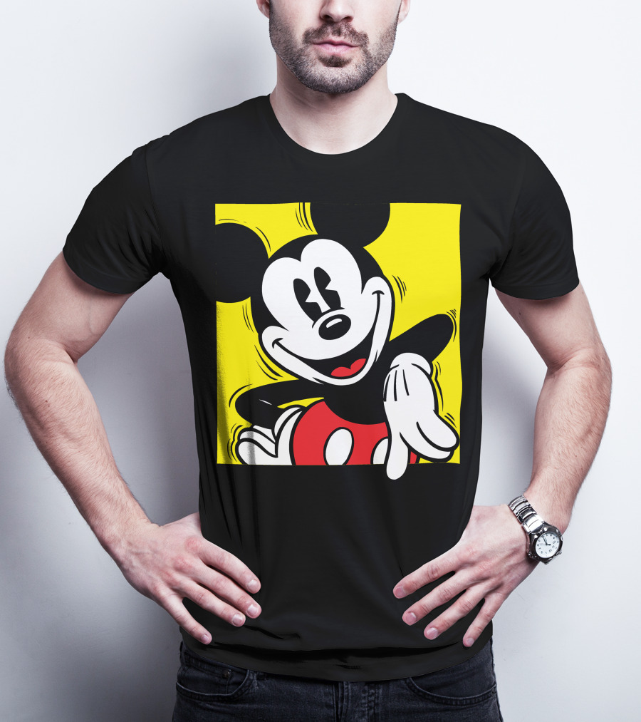 Mickey Mouse Vintage Yellow Frame Disney T-Shirt
