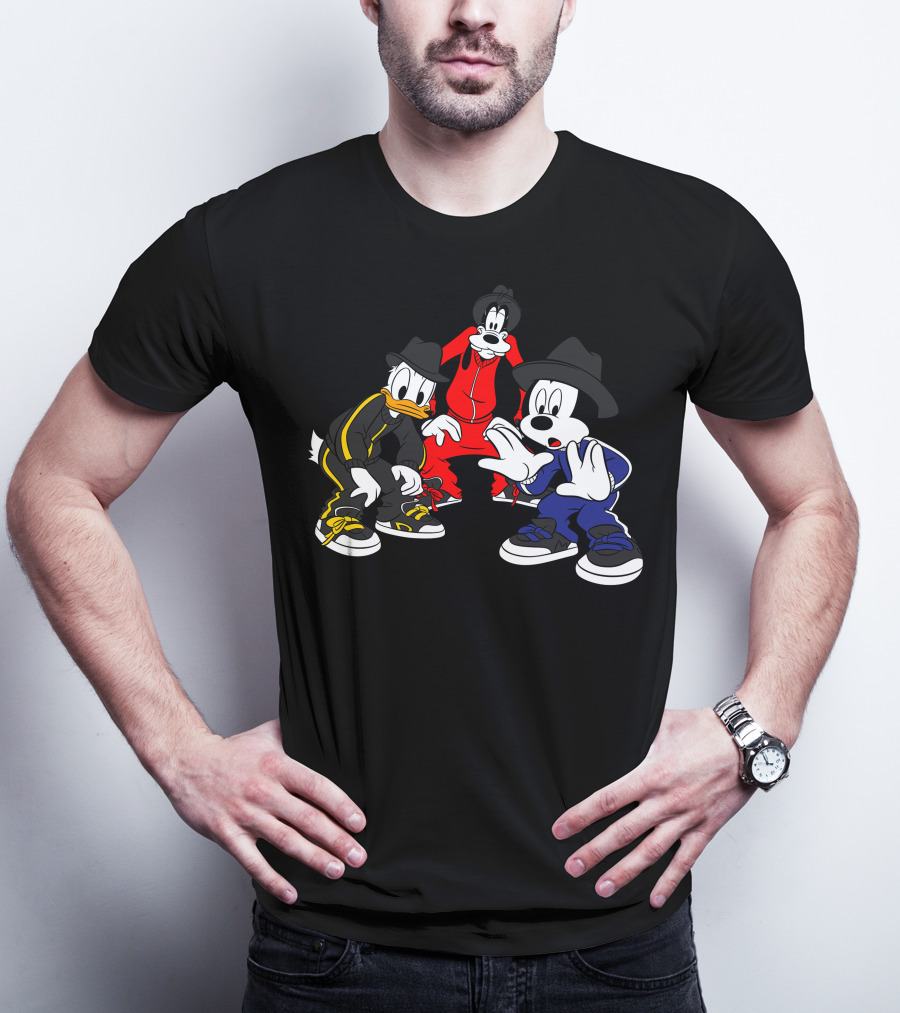 Disney Mickey Donald Goofy Hip Hop T-Shirt