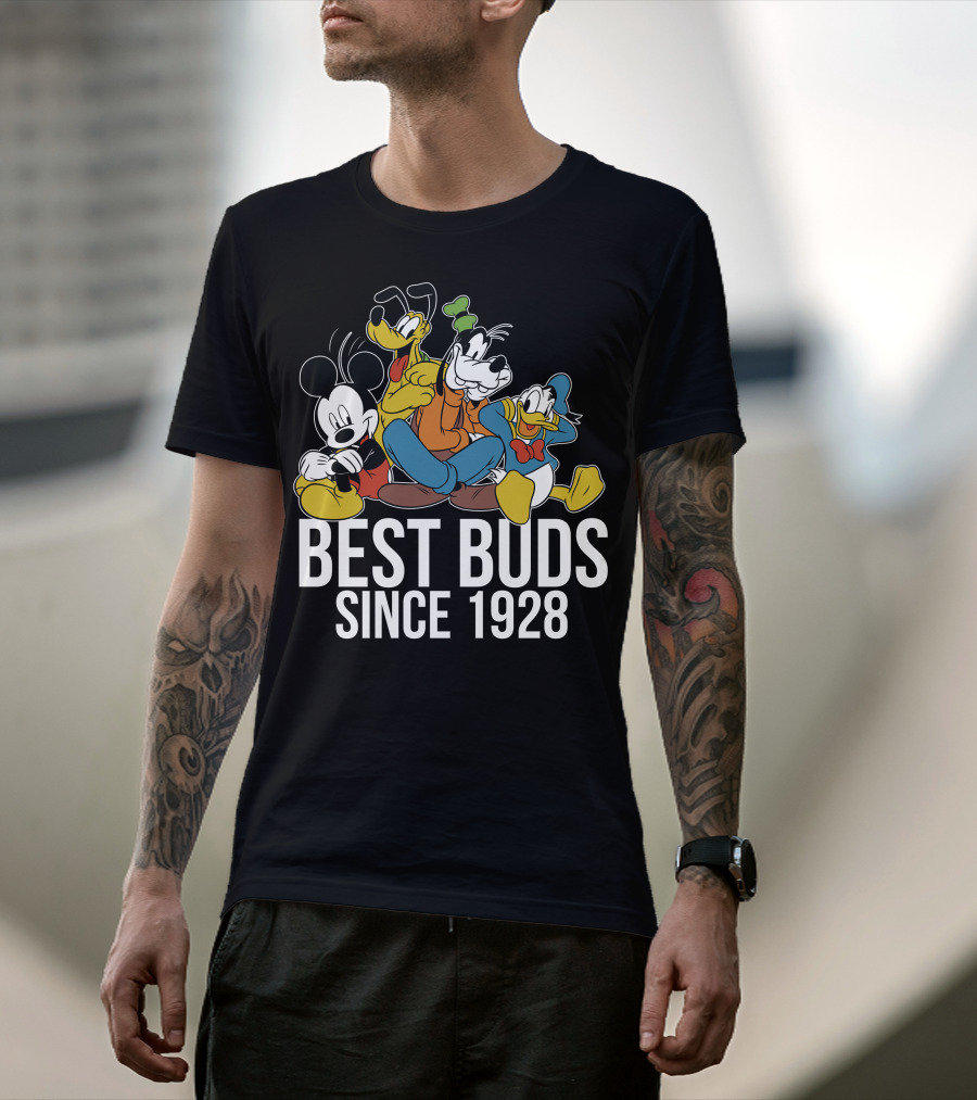 Best Buds Since 1928 Disney Mickeys 90th T-Shirt