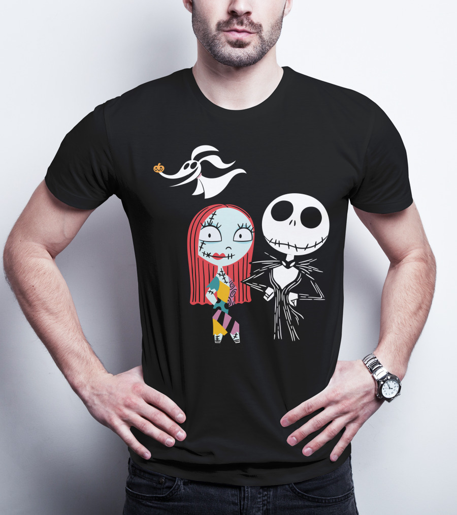 Disney Nightmare Before Xmas Jack Sally Zero T-Shirt