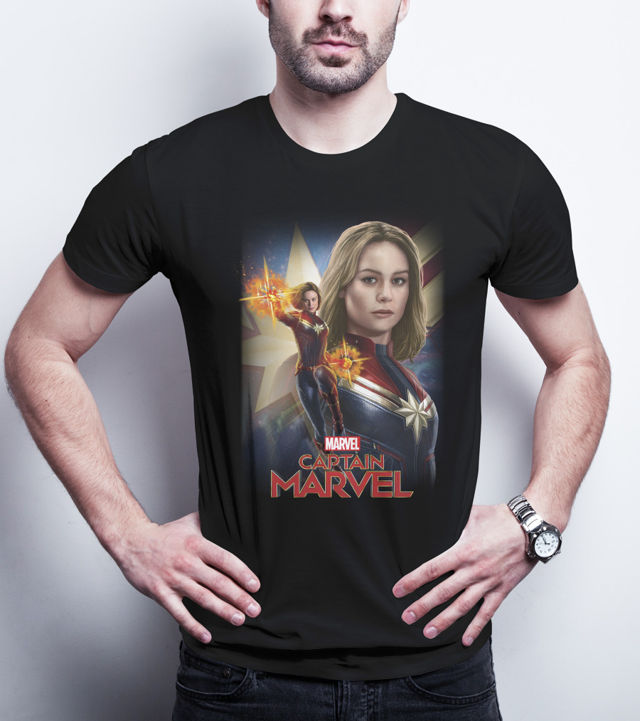 Marvel Captain Marvel Starburst Power T-Shirt