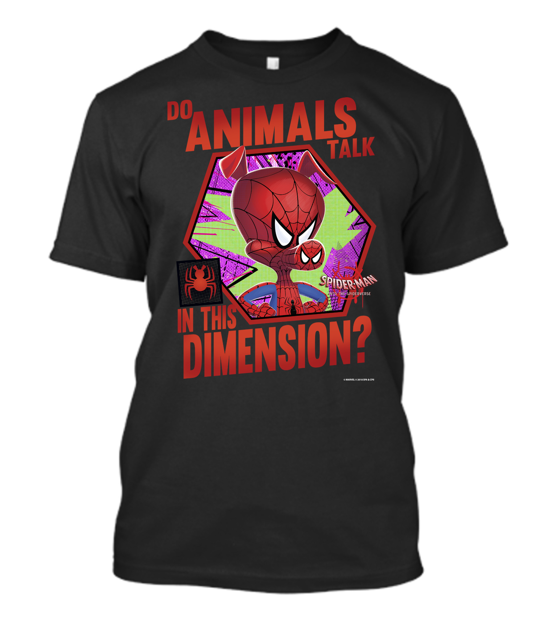 Do Animals Talk In This Dimension Spider-Man Spiderverse T-Shirt