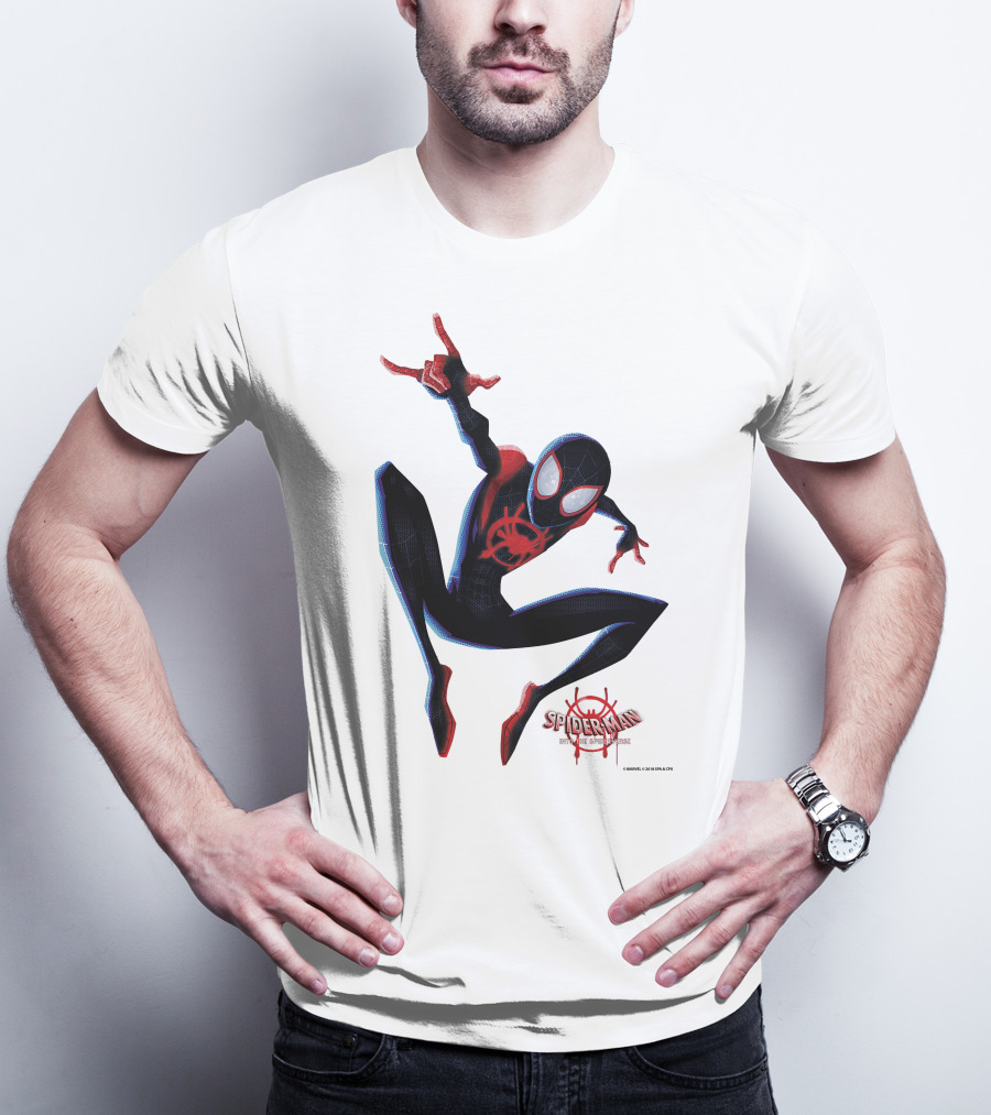 Spider-Man Into The Spiderverse Miles Morales Marvel T-Shirt
