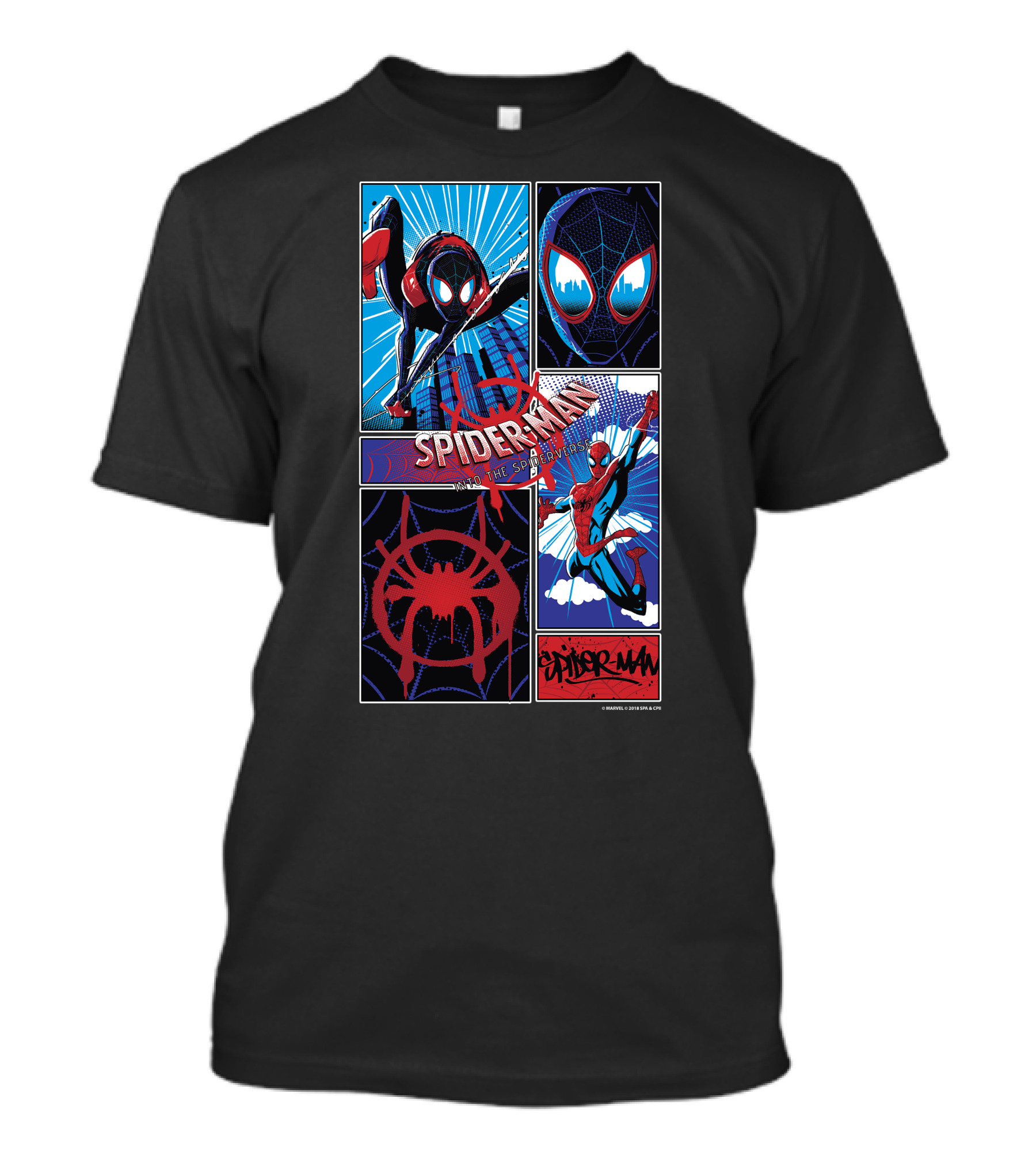Marvel Spider-Man Spiderverse Miles Morales And Peter Parker T-Shirt
