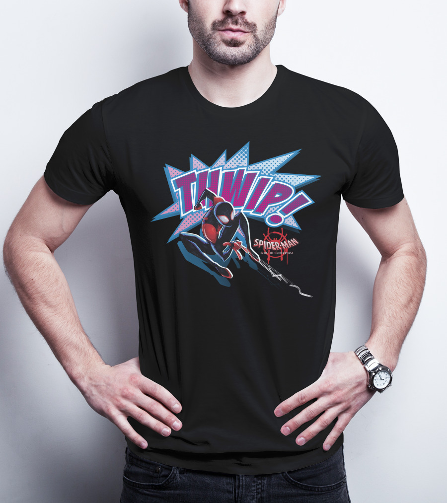 Marvel Spider-Man Into The Spider-Verse Thwip Action T-Shirt