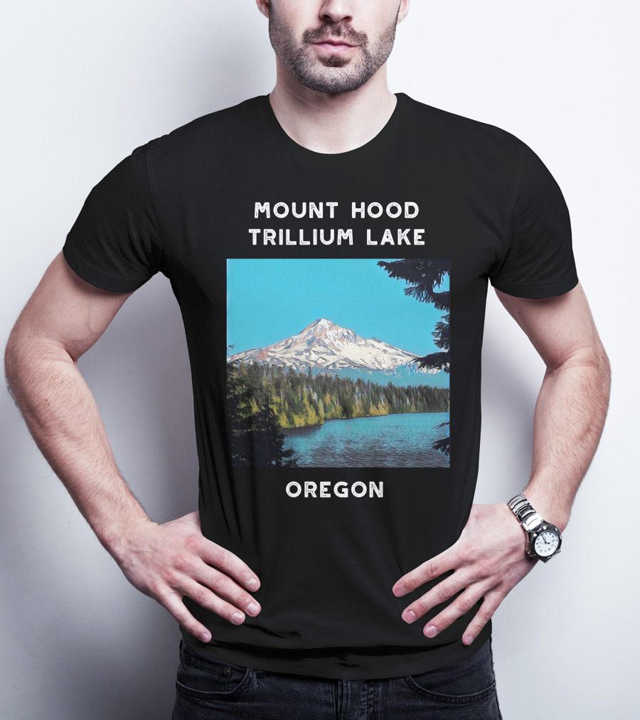 Mount Hood Trillium Lake Oregon T-Shirt
