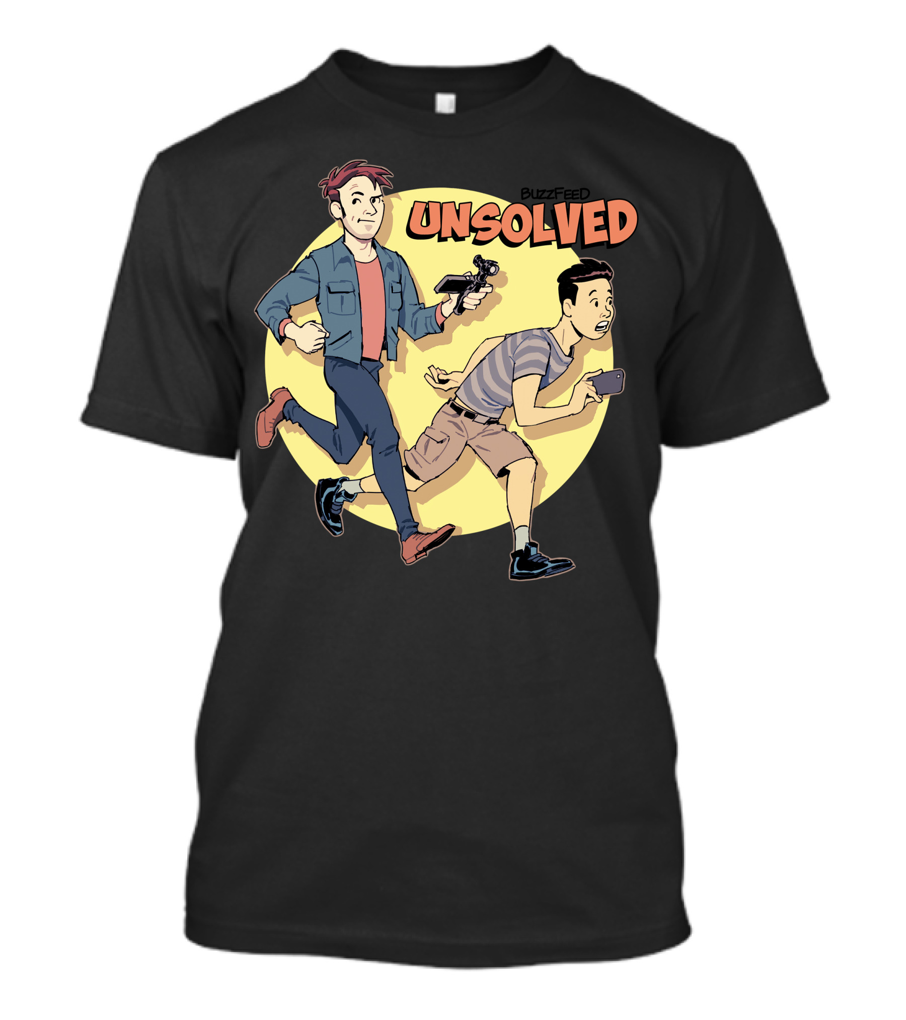 BuzzFeed Unsolved Animated Saturday Morning Mystery Adventure T-Shirt