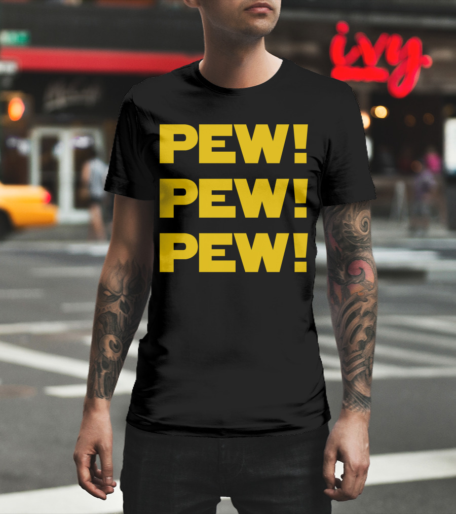 Star Nerd Geek Wars Space Pew Pew Pew Pew Pew Pew T-Shirt