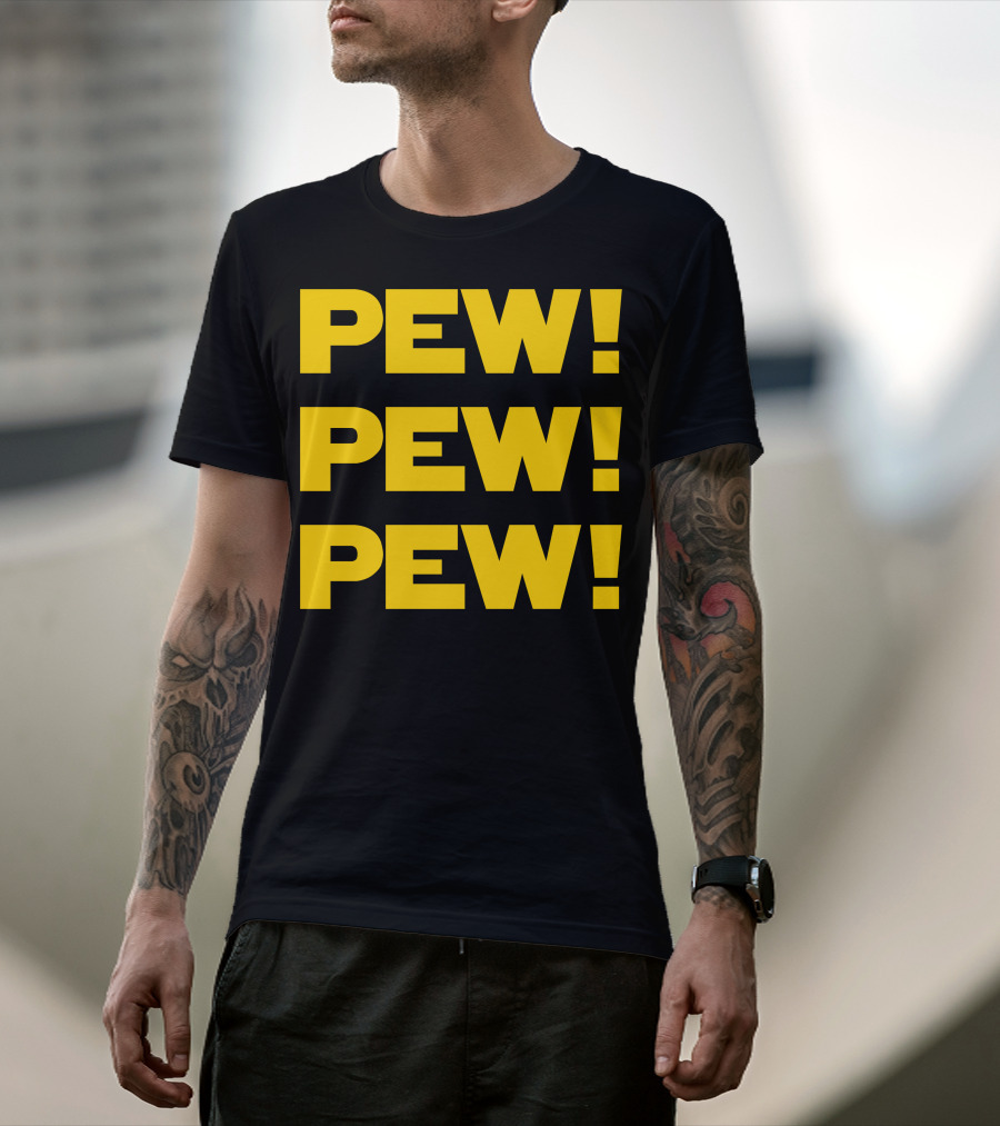 Star Nerd Geek Wars Space Pew Pew Pew Pew Pew Pew T-Shirt