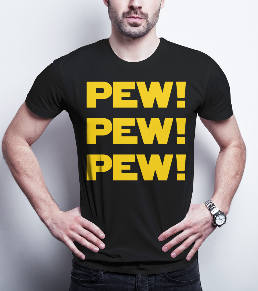 Star Nerd Geek Wars Space Pew Pew Pew Pew Pew Pew T-Shirt