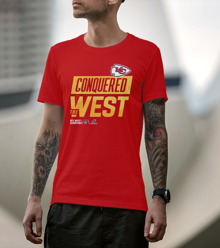Kansas City Chiefs Conquered The West NFL Playoffs T-Shirt