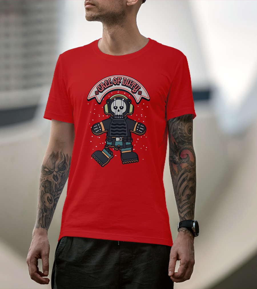 Call Of Duty Soldier Skull Headset T-Shirt