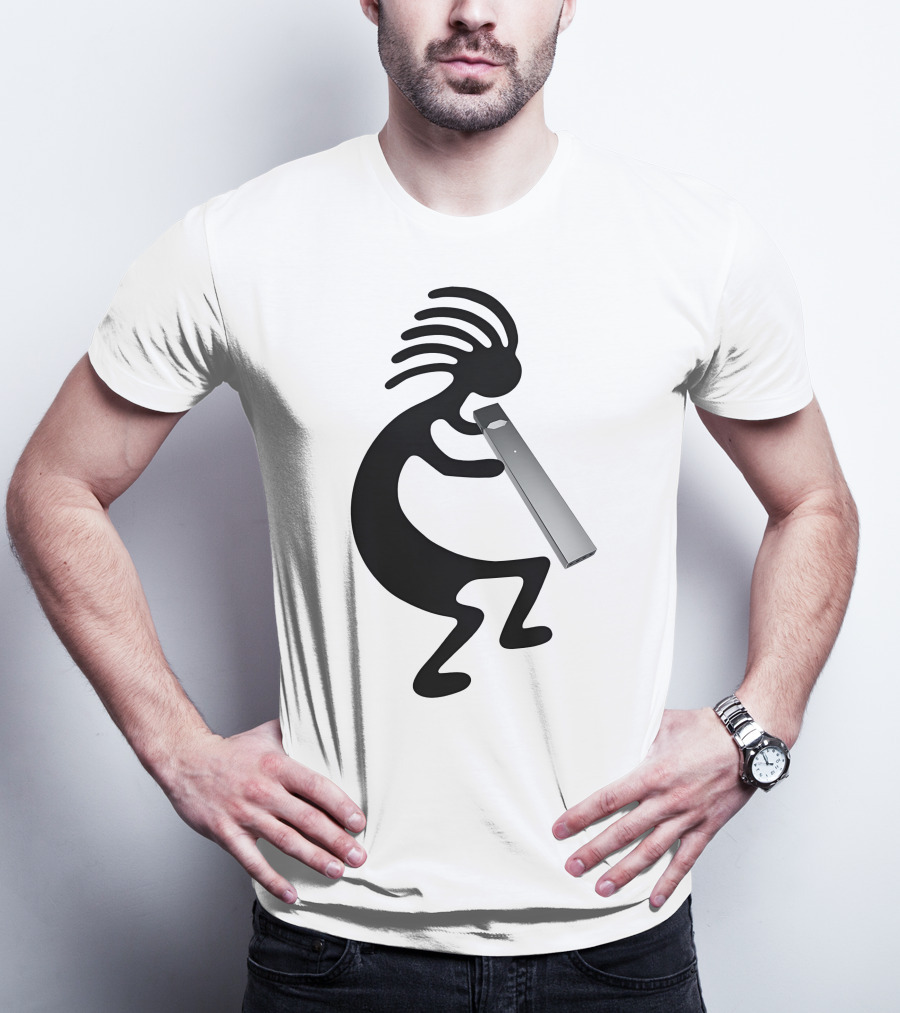 Kokopelli Vaping Man With Modern Device T-Shirt