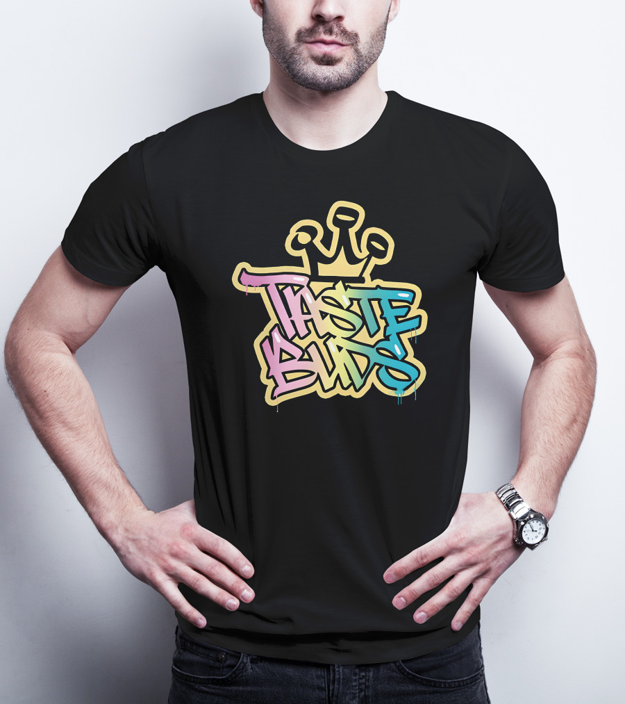 Taste Buds Graffiti Crown Colors T-Shirt