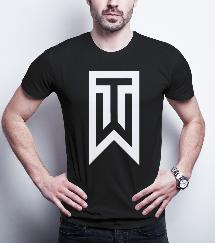 Tiger Woods Logo TW Monogram Merch T-Shirt