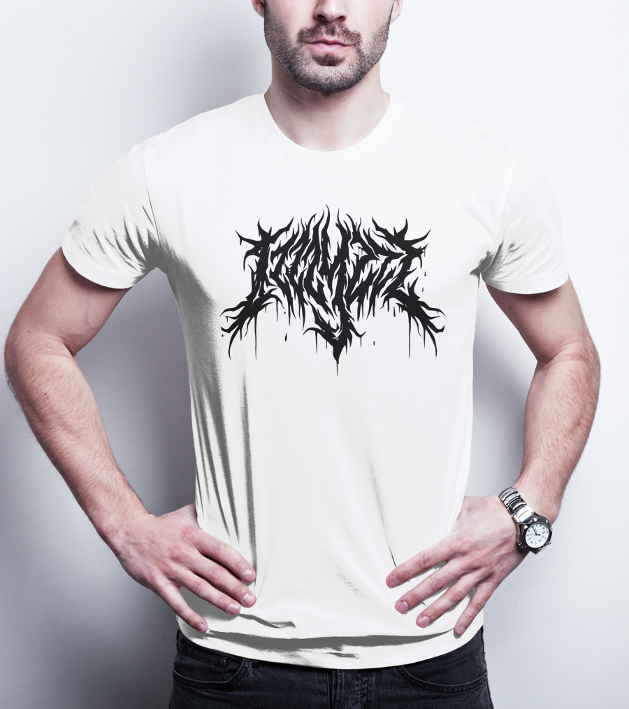 Izzzyzzz Metal Inspired Dripping Logo Merch T-Shirt