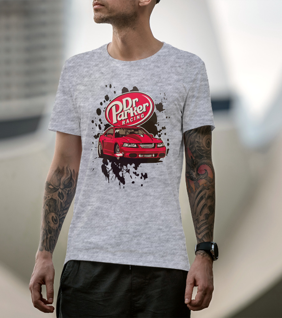 Dr Parker Racing Cleetus McFarland Merch Red Car T-Shirt