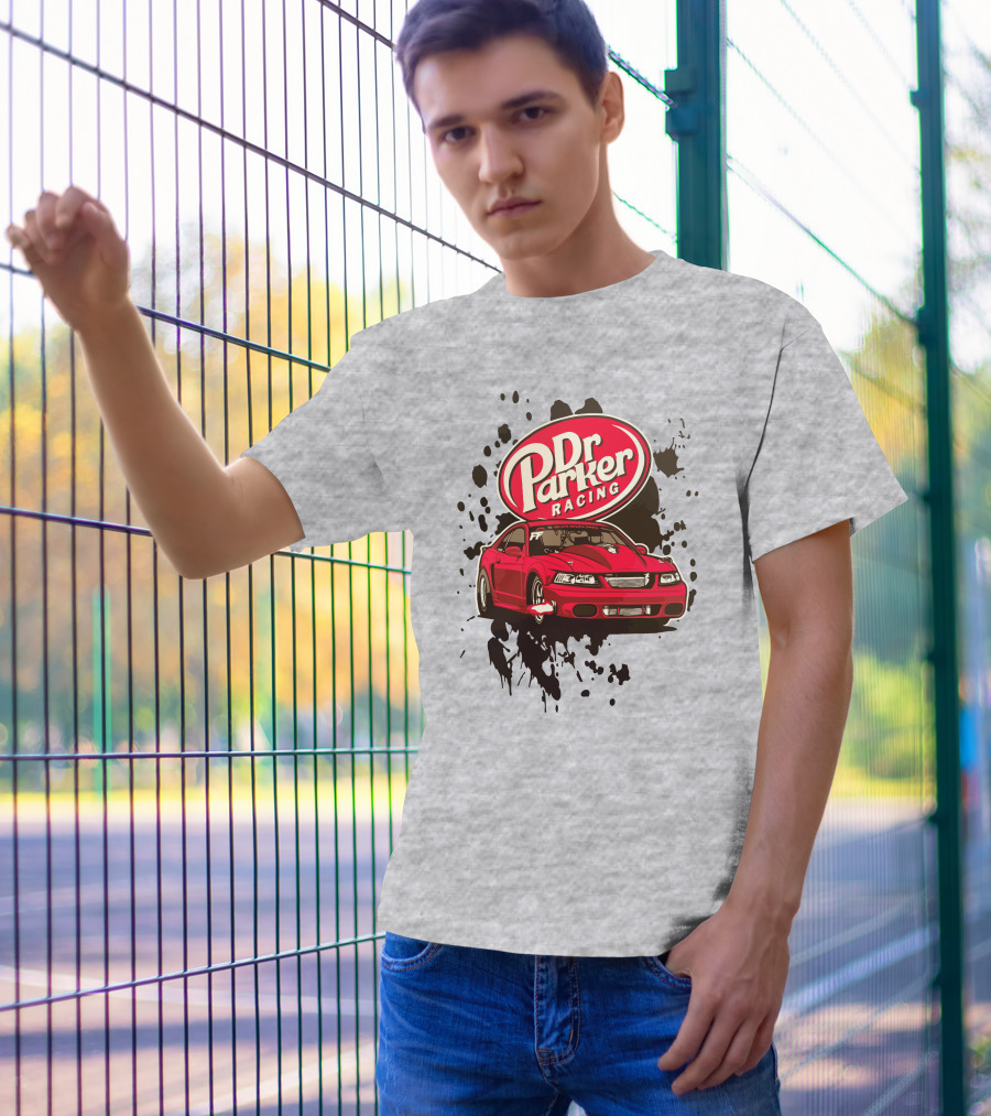 Dr Parker Racing Cleetus McFarland Merch Red Car T-Shirt