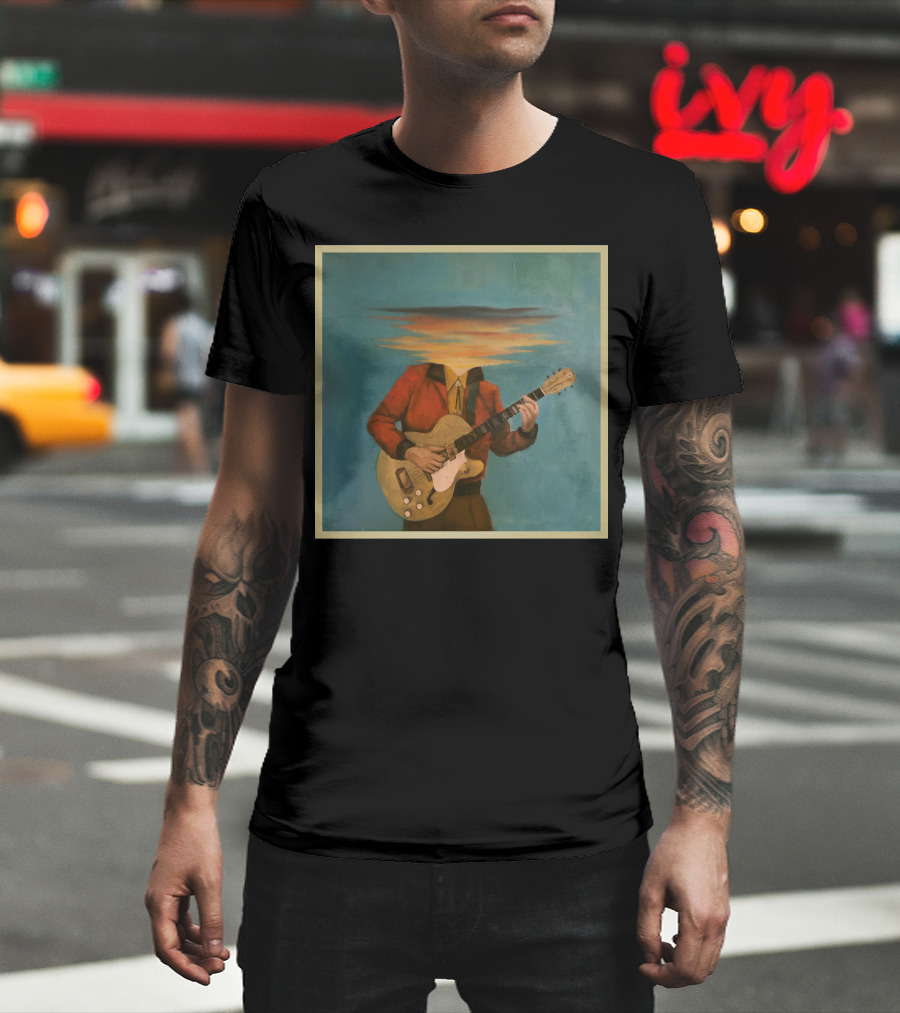 Lord Huron Long Lost Guitarist Surreal Sky Head T-Shirt