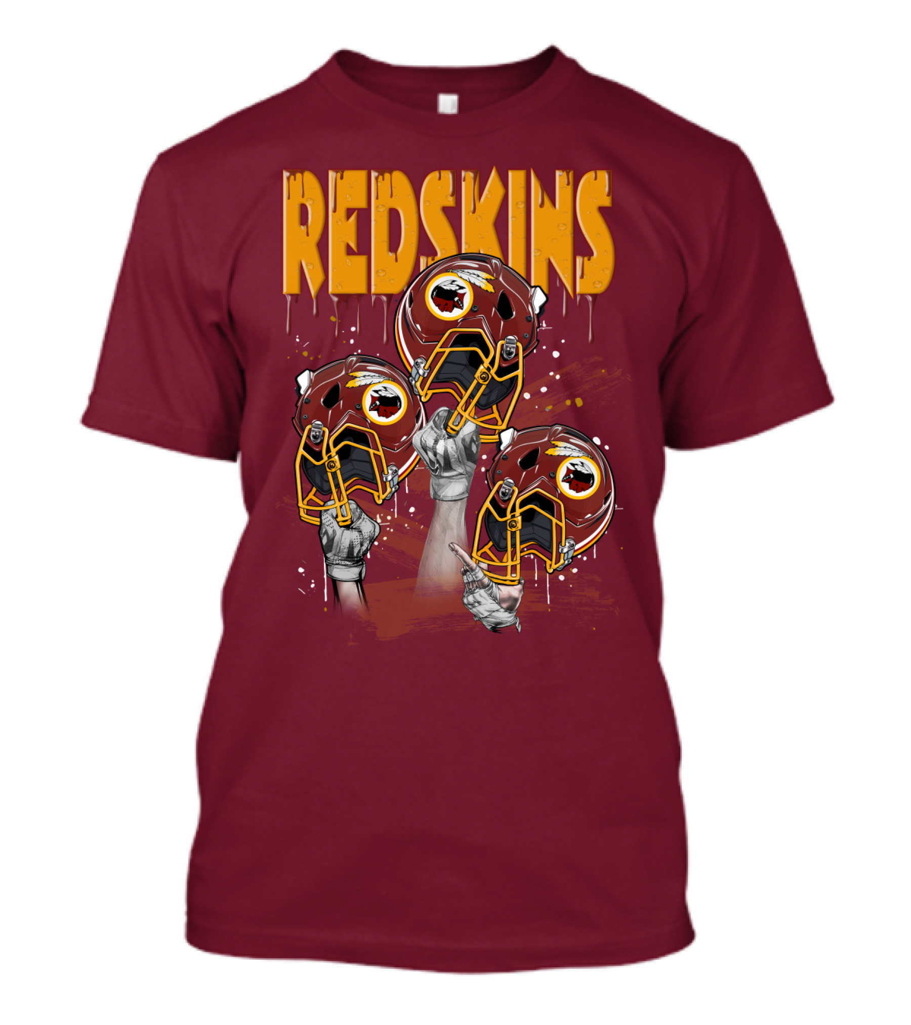 Redskins Helmets And Raised Fists T-Shirt