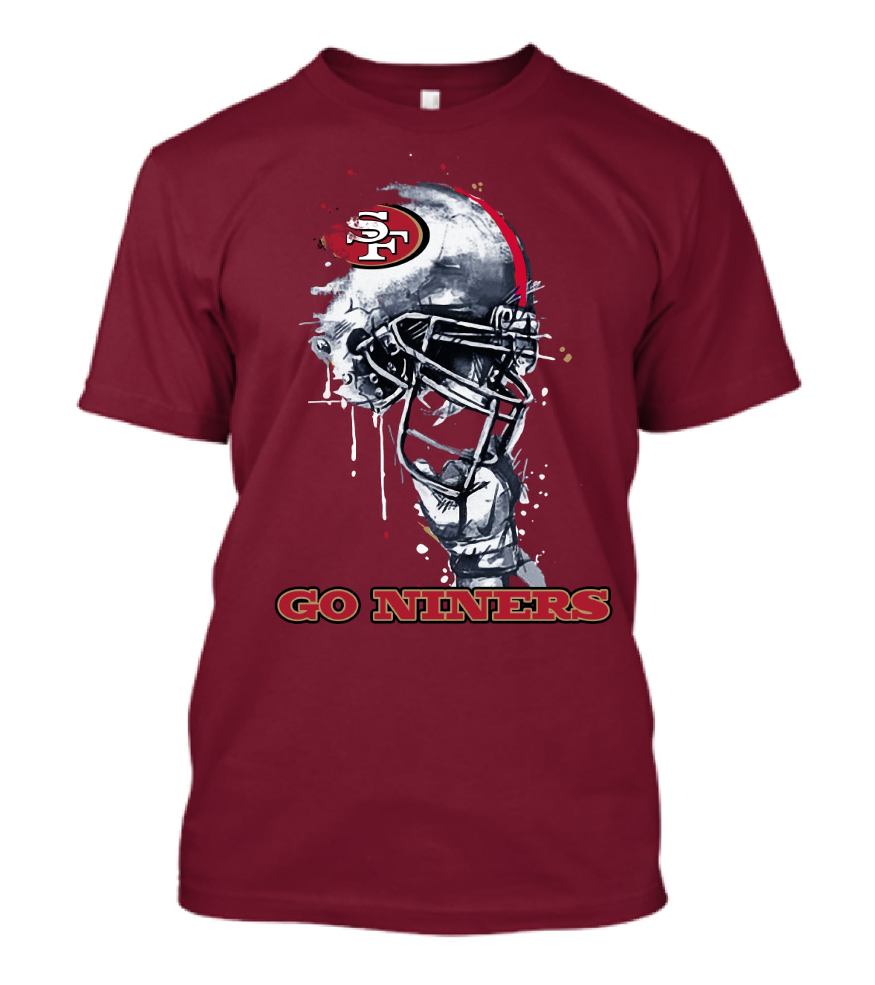 Go Niners Sf49ers Helmet T-Shirt