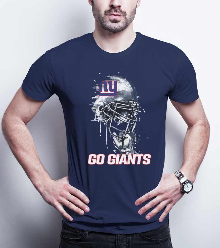 Ny Giants Football Helmet Go Giants T-Shirt