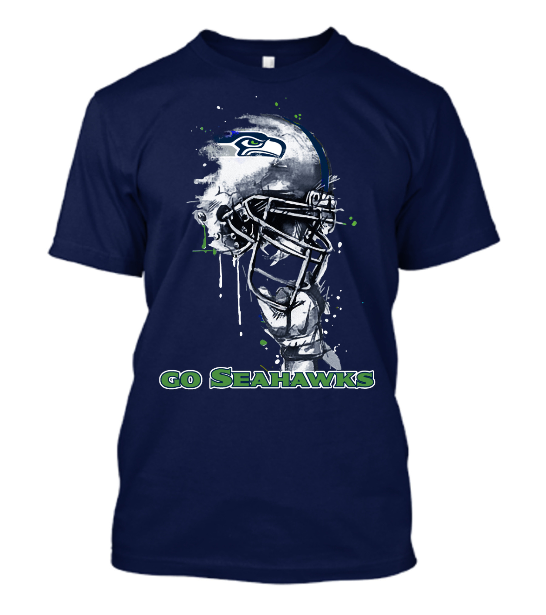 Go Seahawks Seahawks Helmet T-Shirt