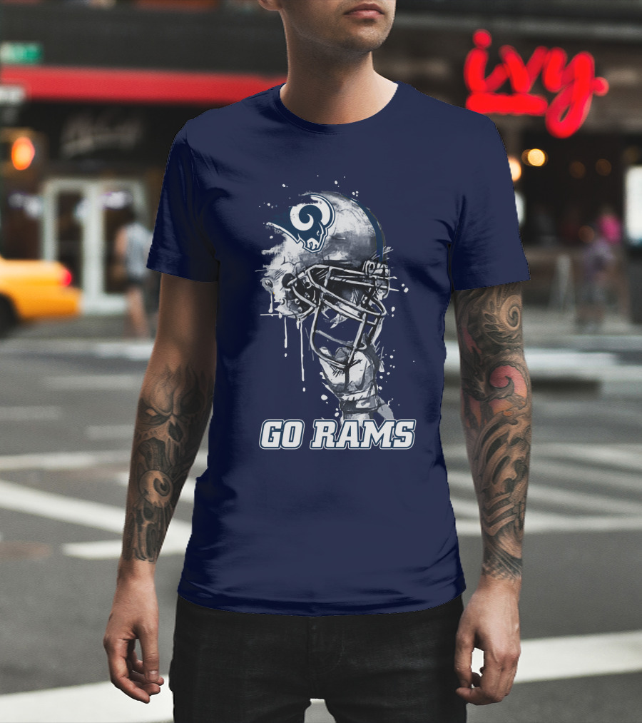 Go Rams Specialedition Helmet T-Shirt