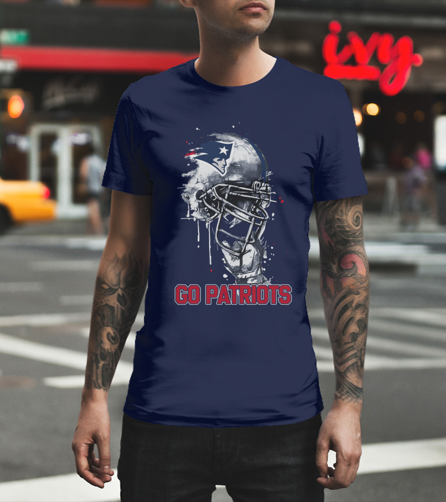 Go Patriots Patriots Helmet T-Shirt